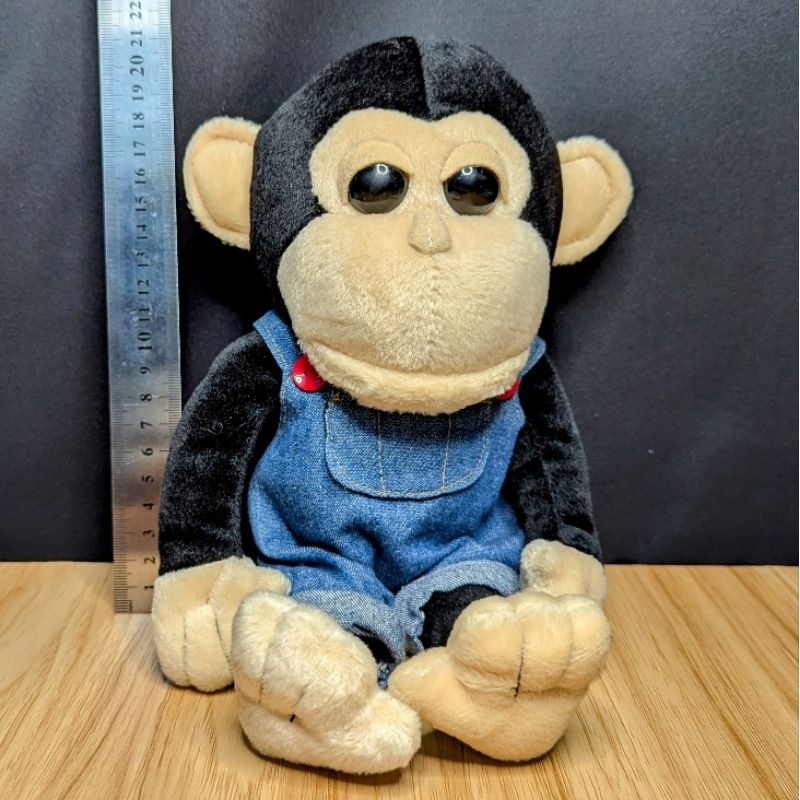(OneG Den) Cuddly Dominion Zoo Chimpanzee Pan-kun & James Bulldog Plush ...