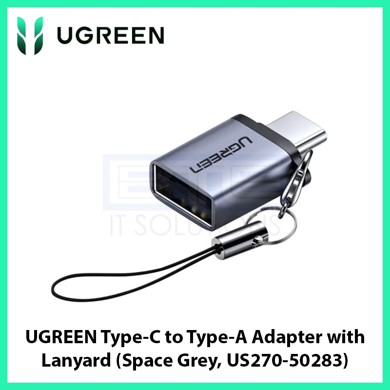 UGREEN Type-C to USB-A 3.0 Adapter Cable with Lanyard (Space Grey ...