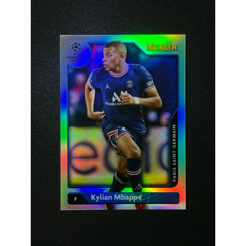 KYLIAN MBAPPE 21/22 TOPPS MERLIN REFRACTOR BASE CARD | Shopee Malaysia