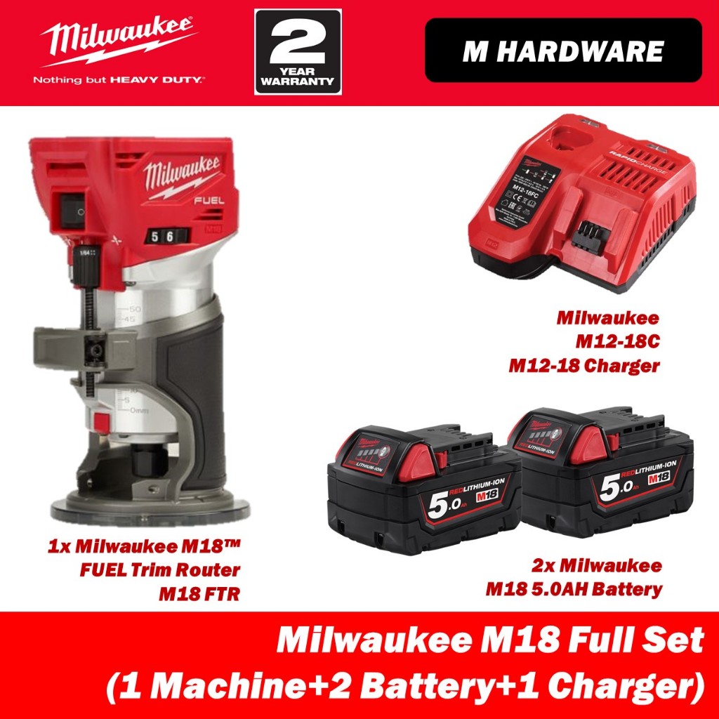 Milwaukee FTR-301B / FTR-0 M18 FUEL™ Trim Router | Shopee Malaysia