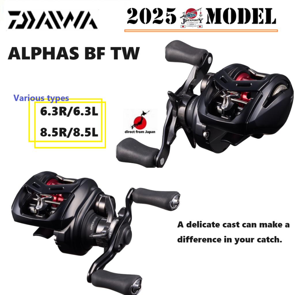 Daiwa 25'ALPHAS BF TW 6.3R/6.3L/8.5R/8.5L Various types【direct from ...