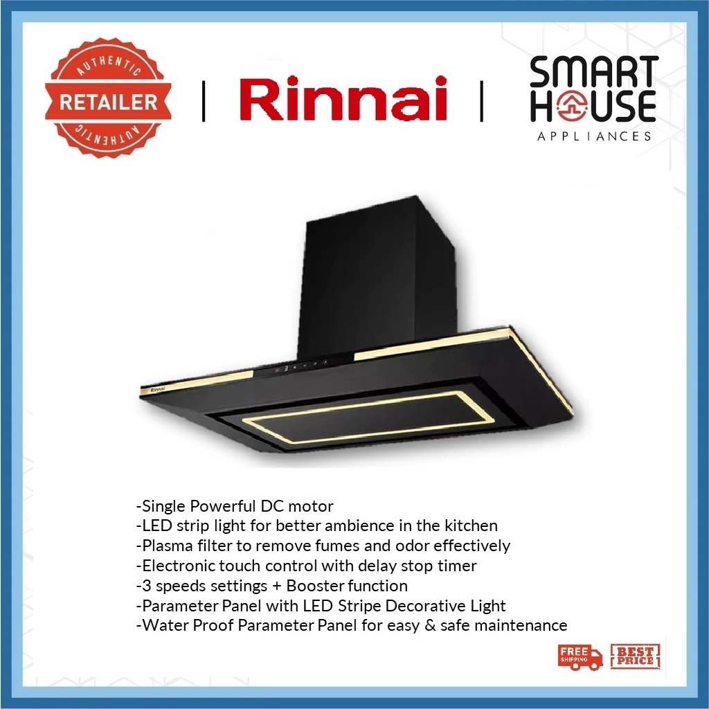 FREE SHIPPING !! RINNAI COOKER HOOD RH-C1059-PBR | Shopee Malaysia
