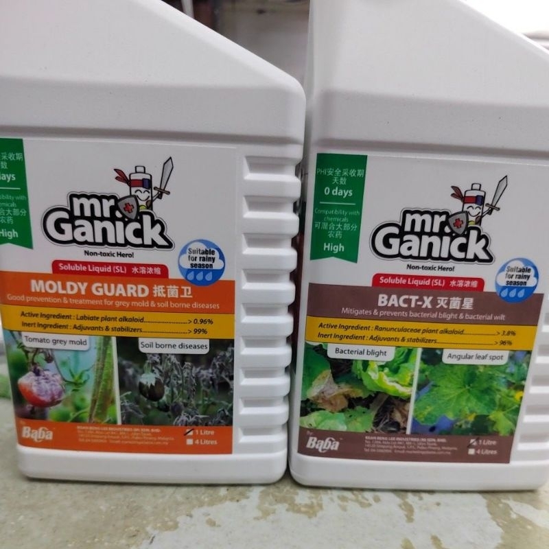 mr ganick 2in1 有机菌药 moldy guard 1L + bact x 1L | Shopee Malaysia