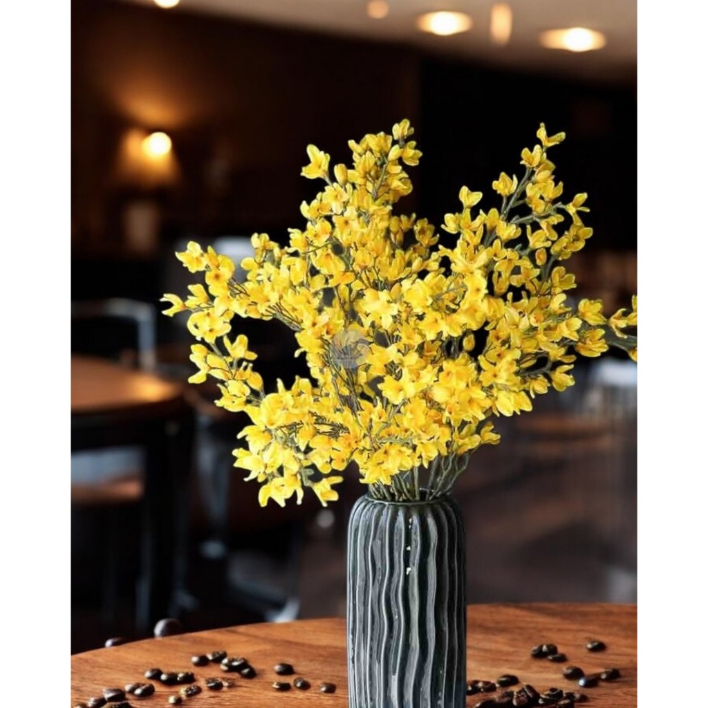 CNY Hello Bobo Artificial Flower Forsythia Spray 94cm Bunga Kering ...