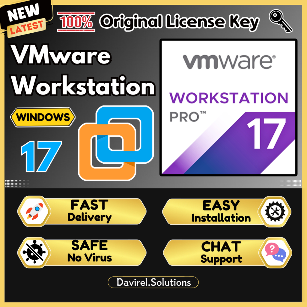 VMware Workstation Pro 17.6 | Windows 64 bits | Lifetime Registration ...