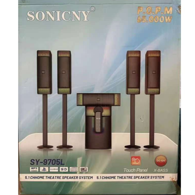SY-9705L SONICNY home Theater Speaker Box Double w Horn Big TWS Woofer ...