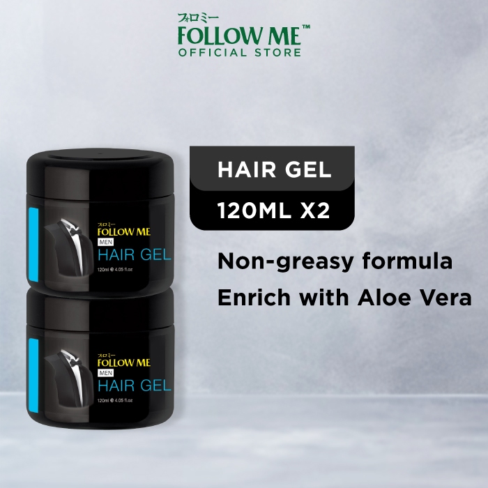 [Twin Pack] Follow Me Men Hair Gel 120ml x2 | Shopee Malaysia