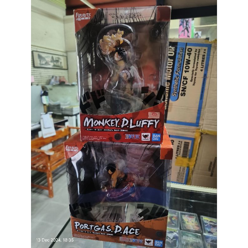 (Ori) Tamashii Nations Figuarts Zero One Piece Brother Bond Portgas D Ace and Monkey.D Luffy ...