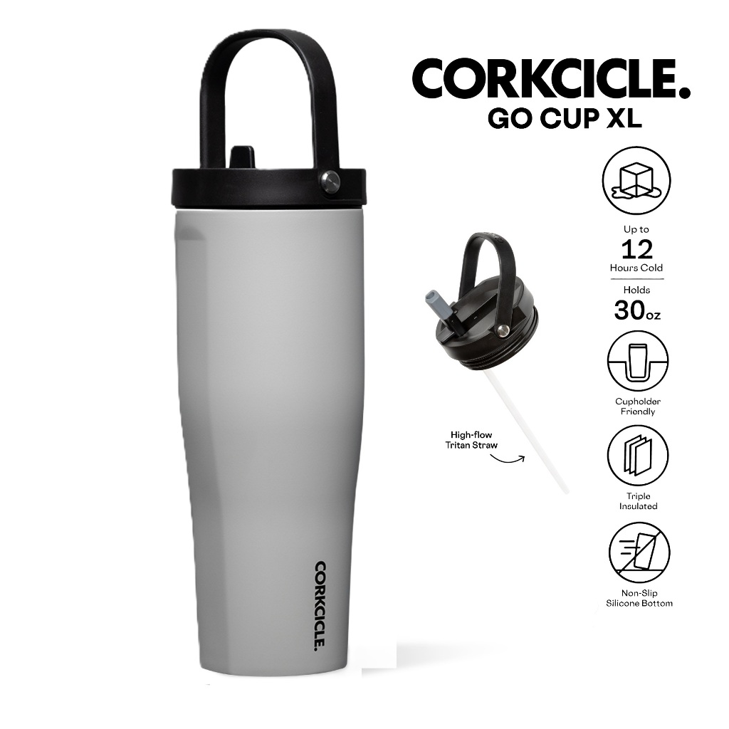 Corkcicle Go Cup XL Triple Insulated Travel Mug with Spill-Resistant ...