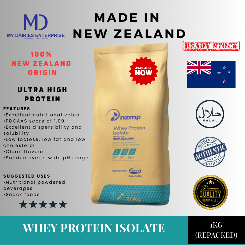 Pure Whey Protein Isolate WPI by My Dairies 1kg (REPACKED) | Shopee Malaysia