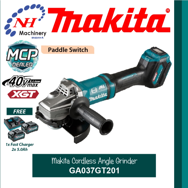 MAKITA GA037 GT201/GM201/GZ - CORDLESS ANGLE GRINDER 180MM (7 ...