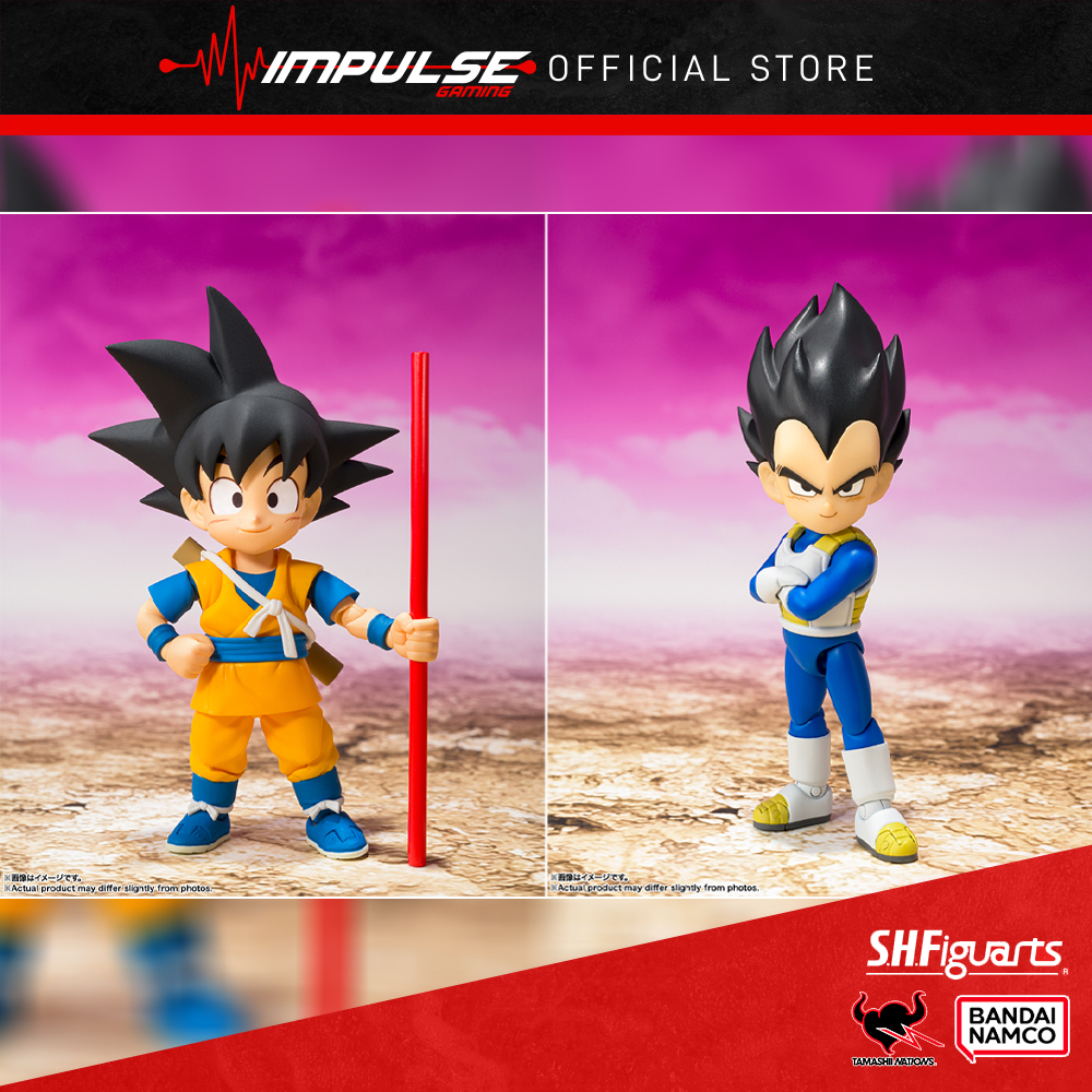 Bandai Tamashii S.H.Figuarts Son Goku (Mini) -Daima- / Vegeta (Mini) -Daima- | Shopee Malaysia