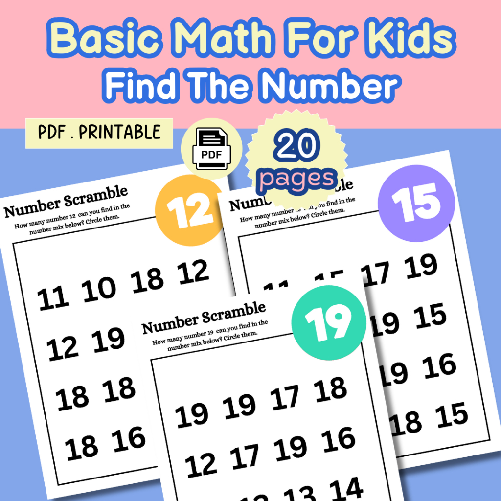 (PDF) cari nombor mathematics preschool kindergarten worksheets ...