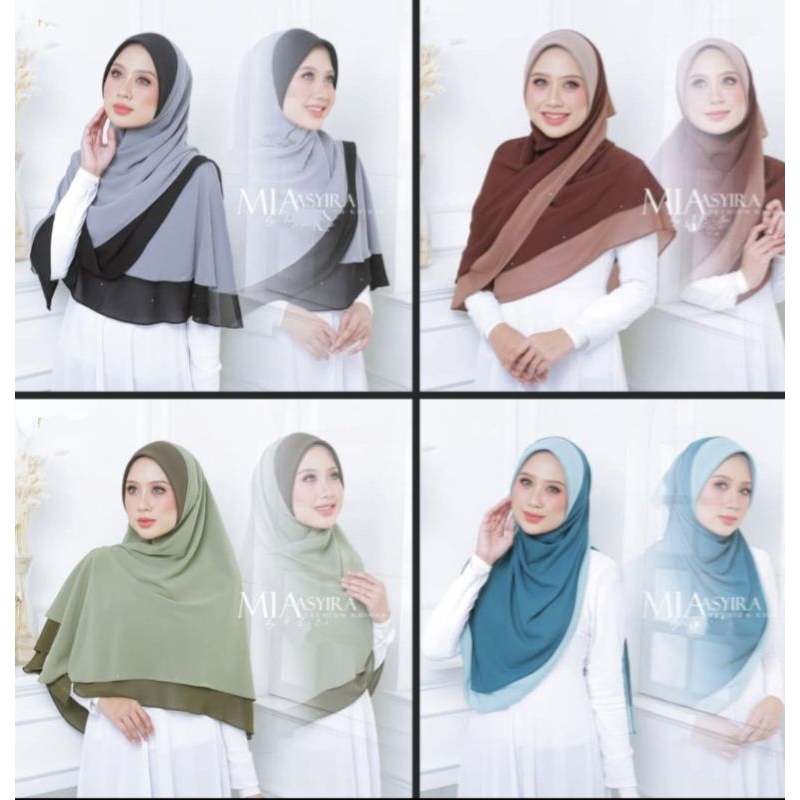 Khimar Instant double layer(Reject colour) | Shopee Malaysia