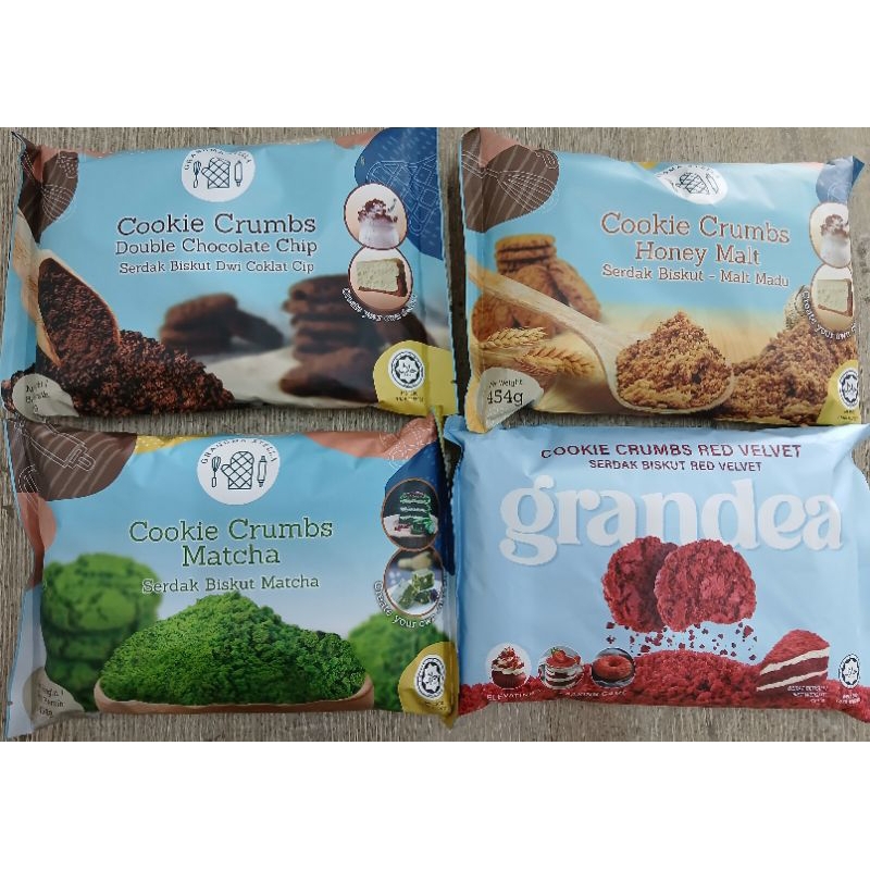 Cookie Crumbs 454gm -Red Velvet/Double Chocolate Chip/Honey Malt/matcha ...