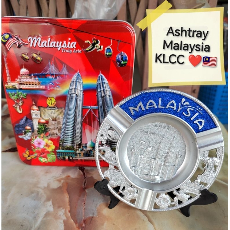 [Malaysia Souvenir] KLCC Design Ashtray Stainless Steel Gift Box ...