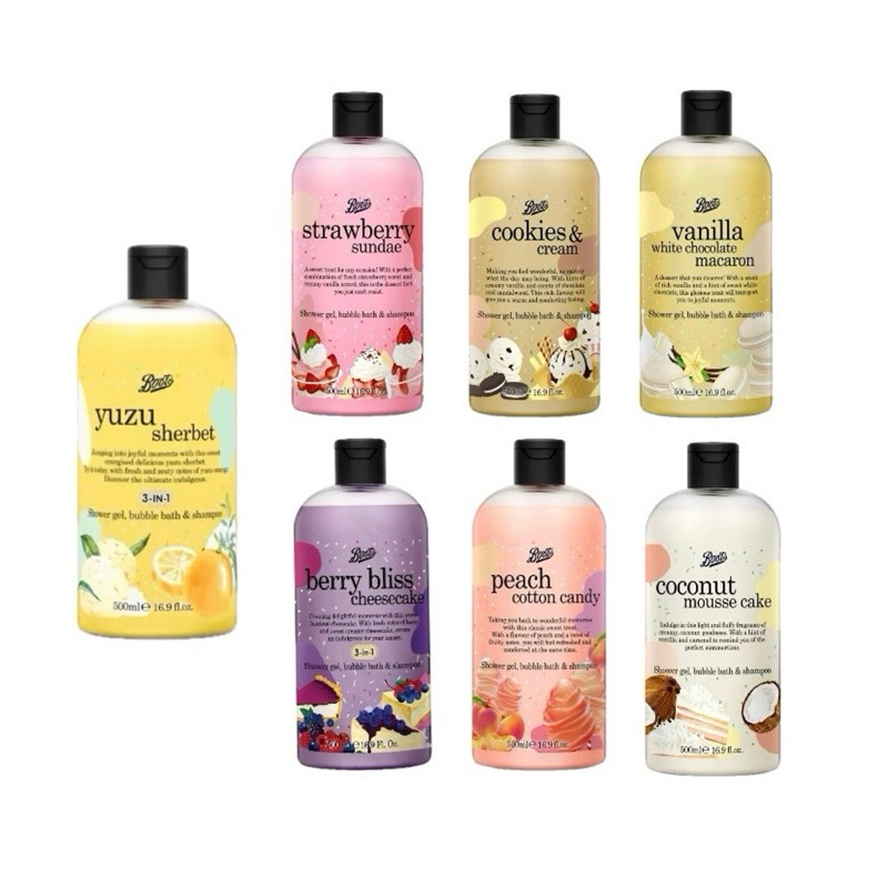 BOOTS Shower Gel 500ML Flavour Body Wash | Shopee Malaysia