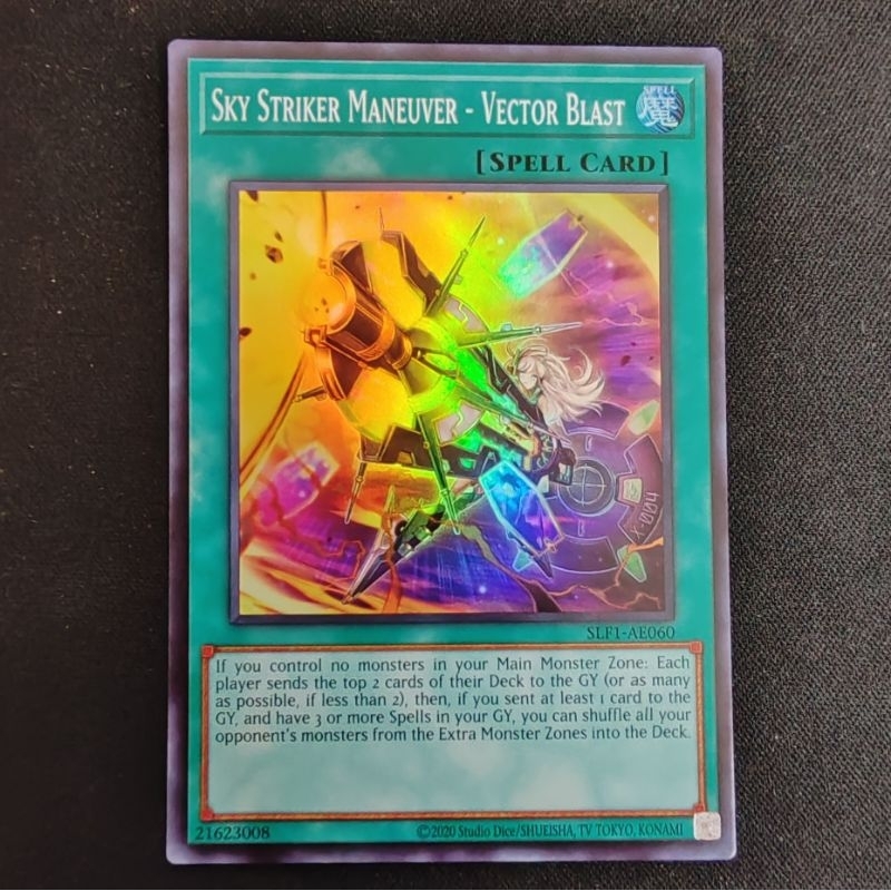 YUGIOH SLF1-AE060 Sky Striker Maneuver - Vector Blast[SR] | Shopee Malaysia
