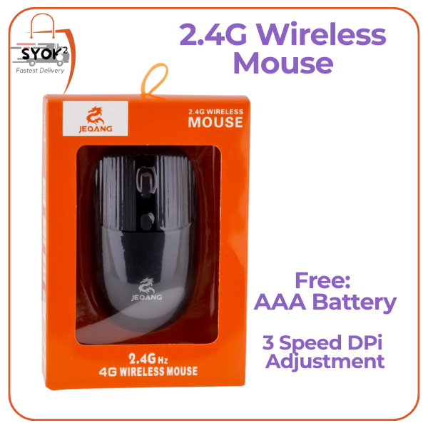 Jeoang JW-219 Wireless Mouse Ergonomic WIth 3 Speed DPI For Office ...