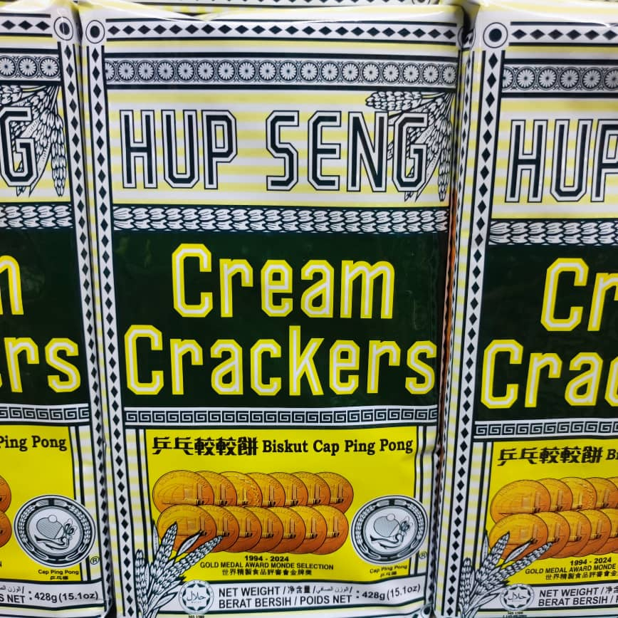 Biskut Cream Crackers Hup Seng Cap Ping Pong 428gram Biscuit | Shopee ...