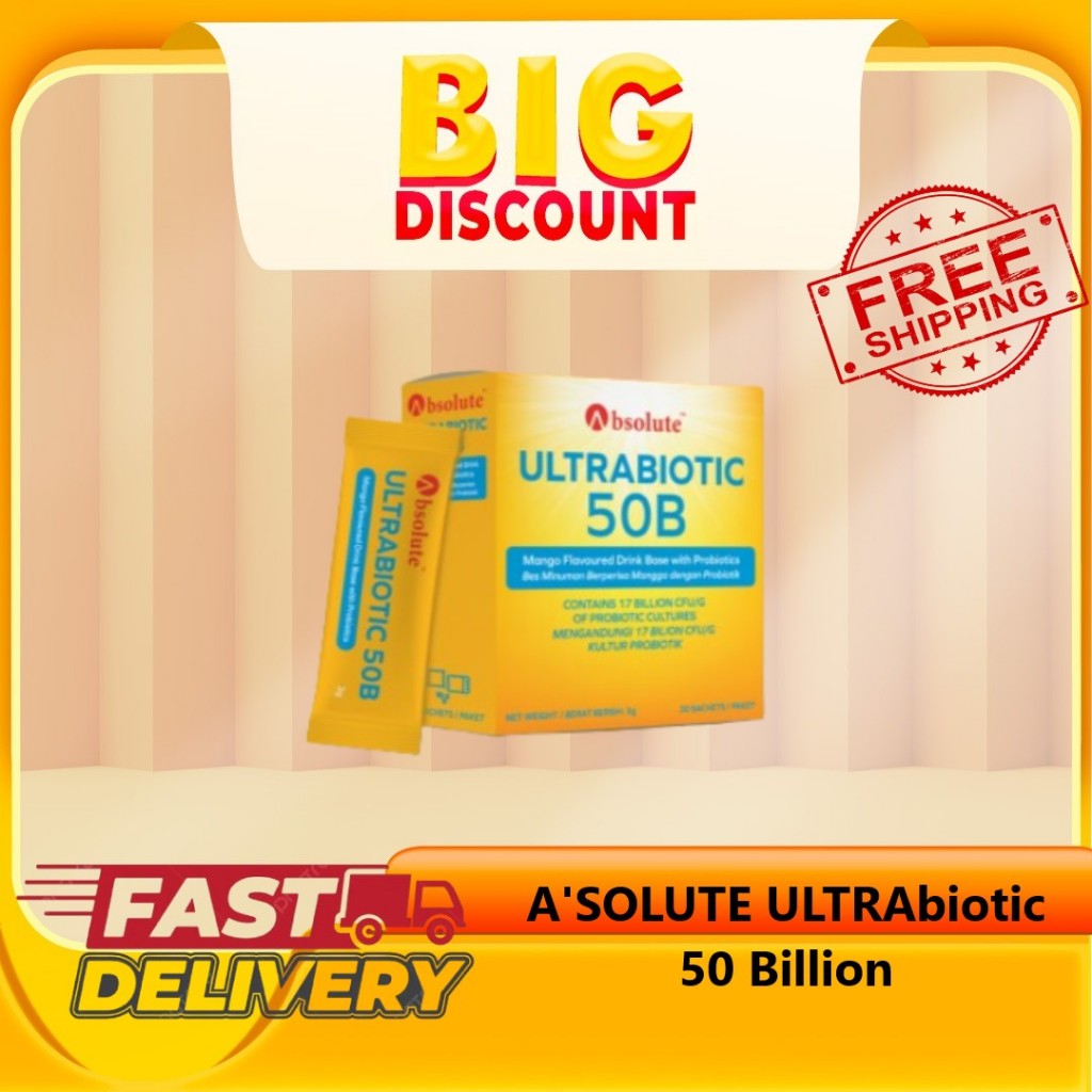 A'SOLUTE / ABSOLUTE ULTRAbiotic 50 Billion CFUs 30's / 2x 30’s | Shopee ...