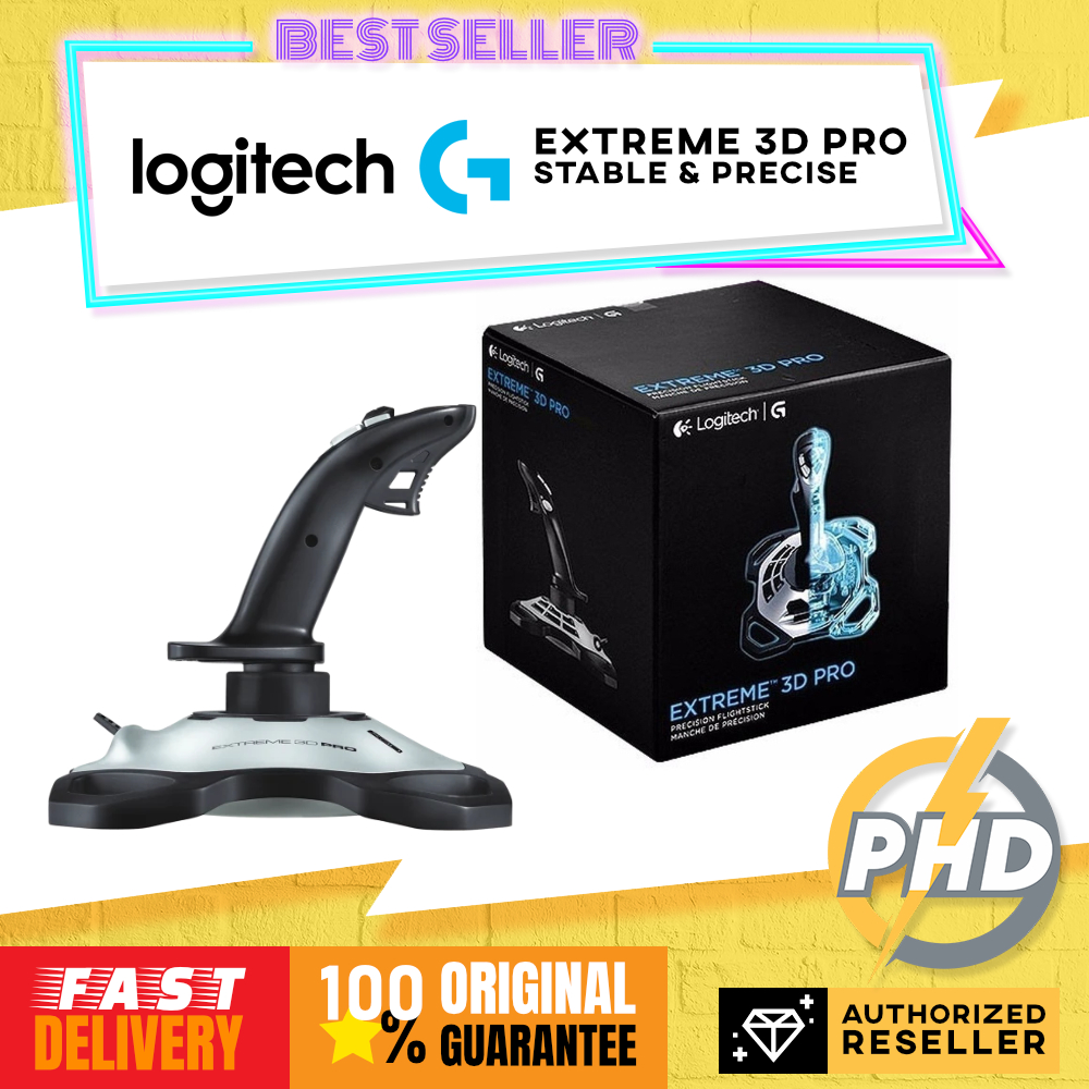 Logitech Extreme 3D Pro Precision Joystick - Black | Shopee Malaysia