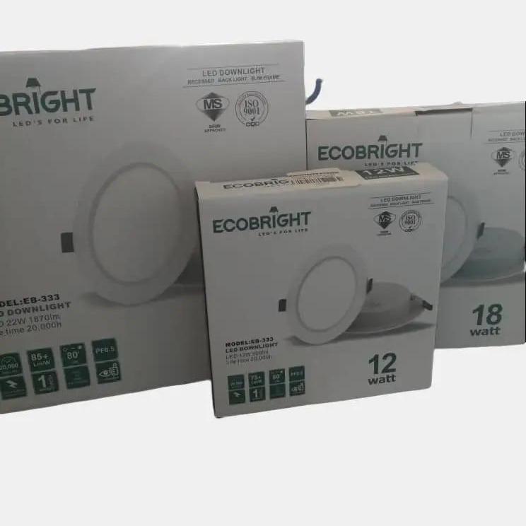 ECOBRIGHT LED DOWNLIGHT 6500K | Shopee Malaysia