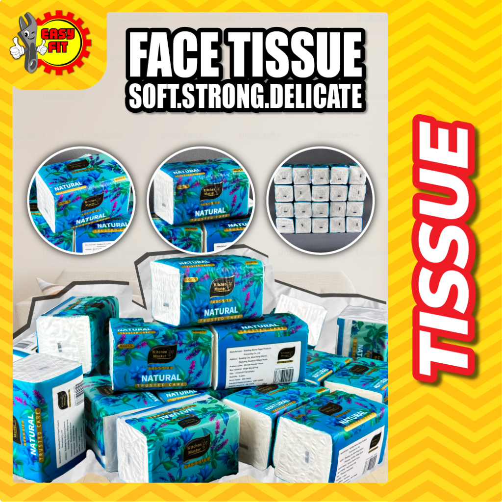 20 in 1 4-Ply Deluxe Soft Cheerful Tissue 400 Sheet KITCHEN MASTER ...