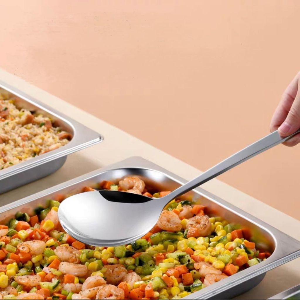MLK Thick Stainless Steel Long Serving Spoon/Buffet Basting Ladle /Sudu ...