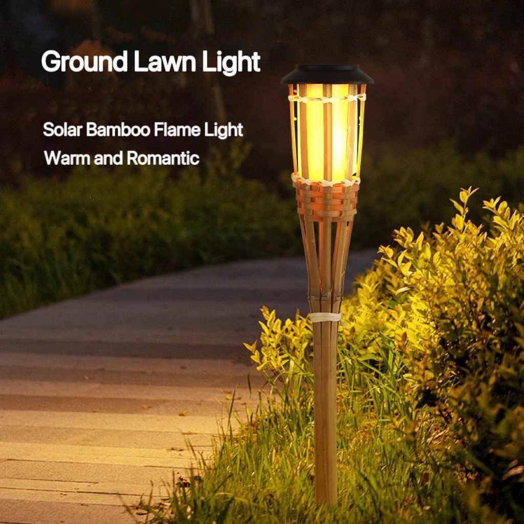 Solar Bamboo Flame Lamp Lampu Api Buluh 太阳能火焰灯 | Shopee Malaysia