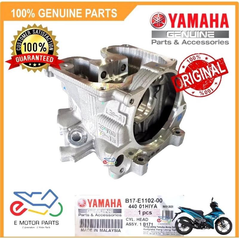 YAMAHA Y15 HEAD Y15 CYLINDER HEAD Y15Z Y15ZR BLOCK HEAD STANDARD YSUKU [100% ORIGINAL YAMAHA ...
