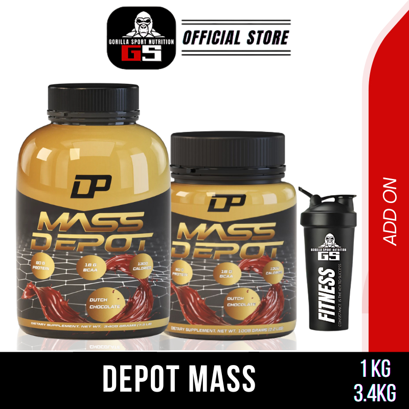Depot Mass Gainer Protein Dp Mass 1KG/3.4KG (FREE eBooks) | Shopee Malaysia