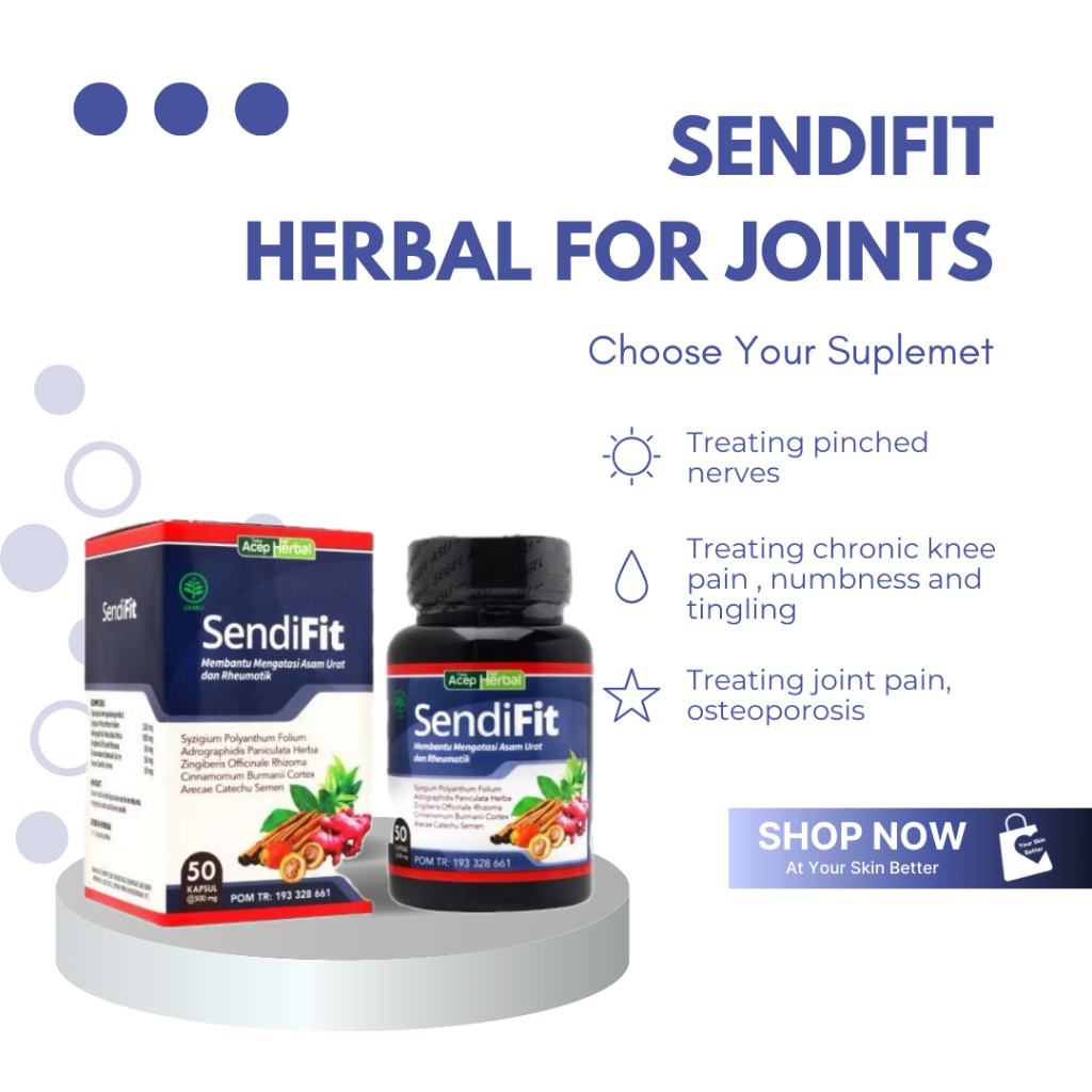 SendiFit UBAT SENDI DAN LUTUT - KAPSUL SARAF HERBA - GOUT SUPPLEMENT ...