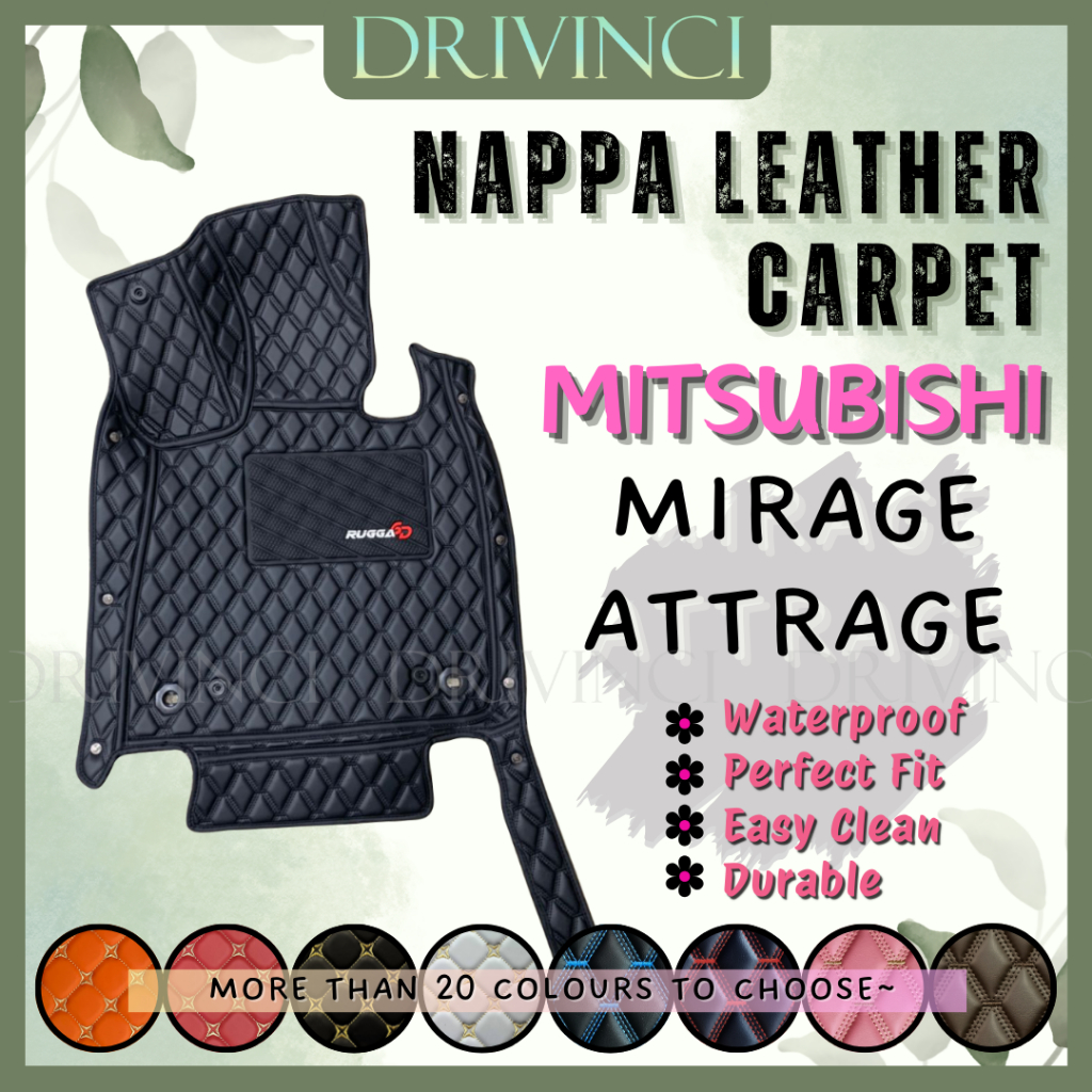MITSUBISHI ATTRAGE MIRAGE G4 A00 A10 5D 6D Car Floor Rear Mat Liner ...