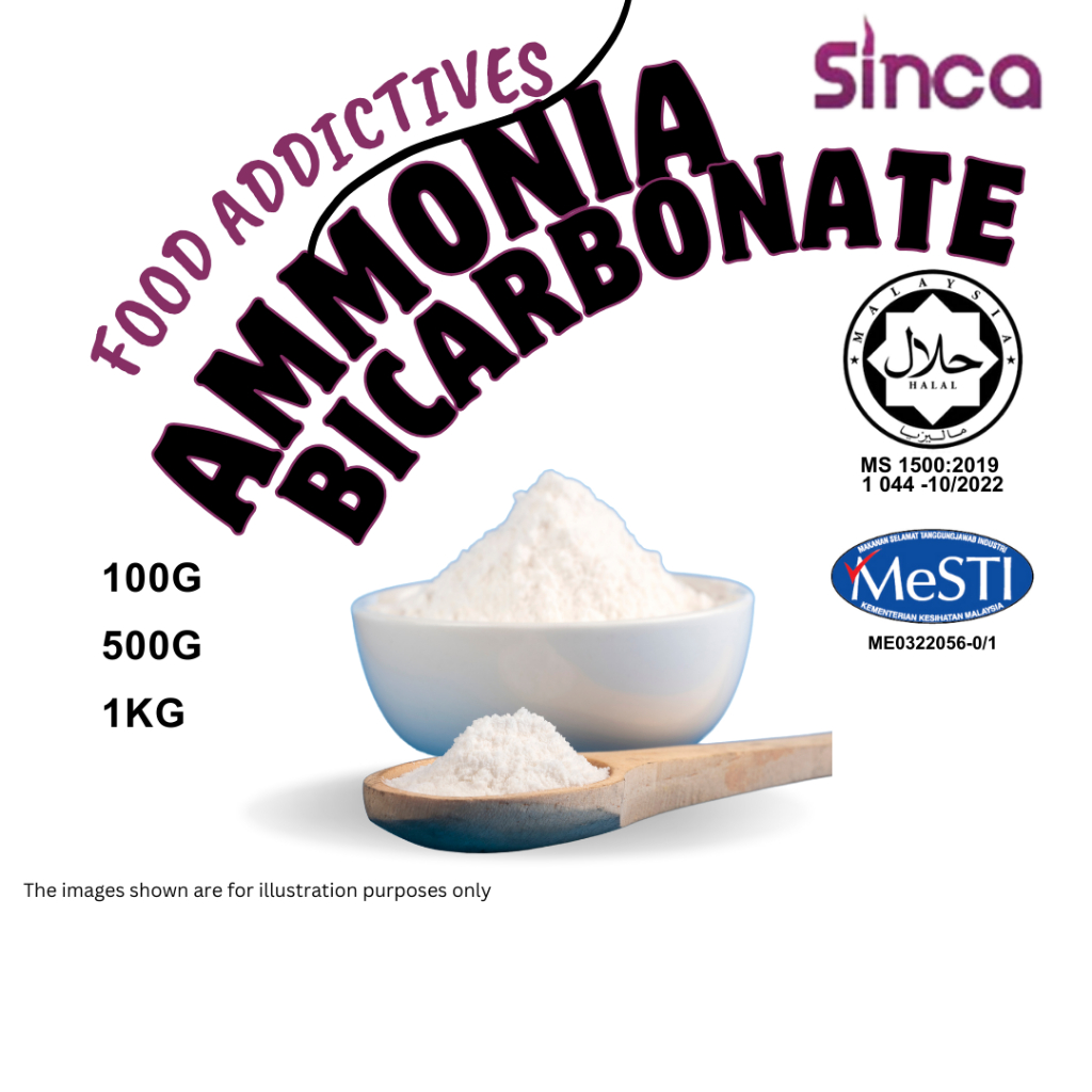 Ammonia Bikarbonat / Ammonia Bicarbonate 100g / 500g / 1kg | Gred ...