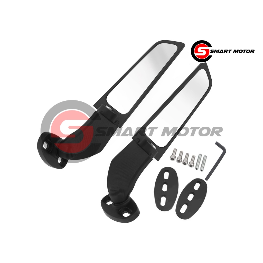 Motorcycle Mirrors Wind Wing Adjustable Rotating Side mirrors YZF R25 ...