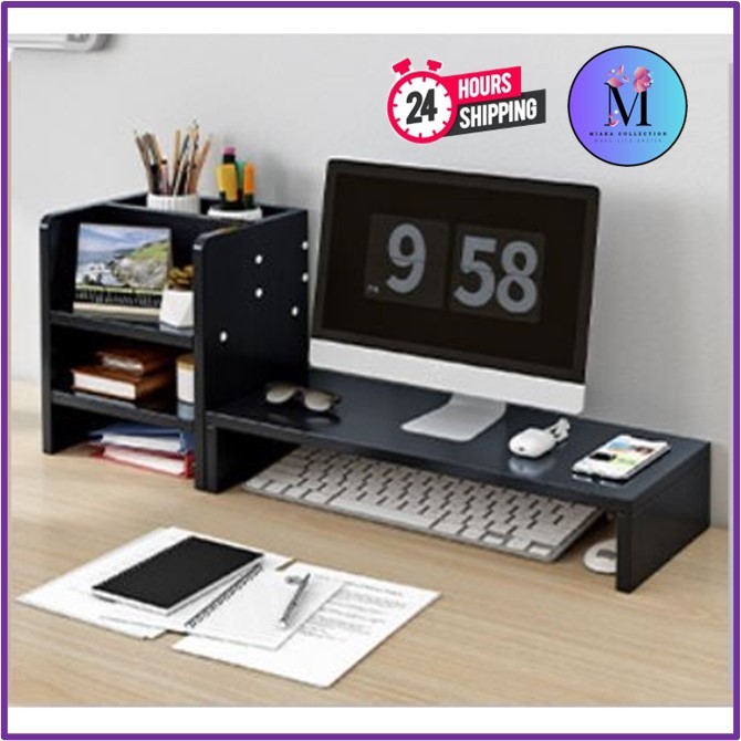 Laptop Monitor Screen Riser Pc Shelf Laptop Monitor Stand Monitor Rack ...