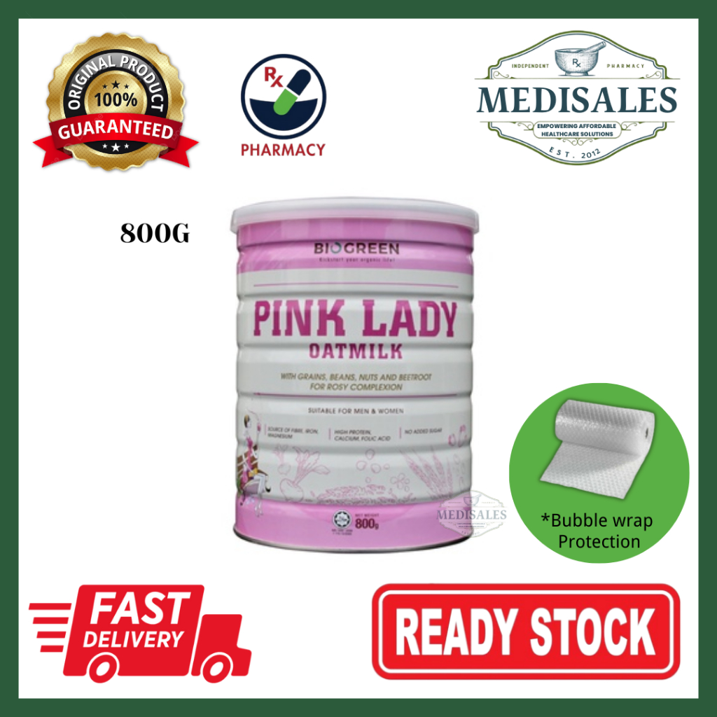 BIOGREEN PINK LADY OATMILK 800G (SUITABLE FOR MEN AND WOMEN) | Shopee ...