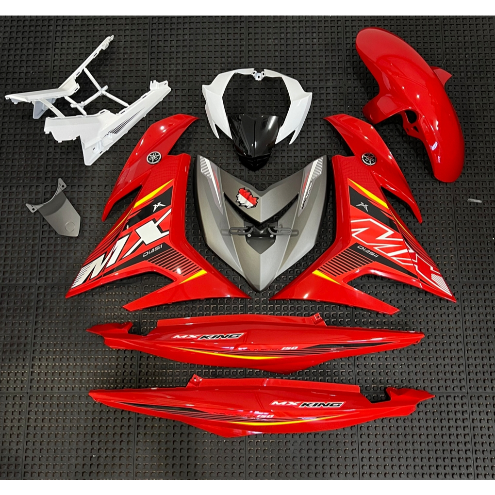 COVERSET Y15 V1 V2 V3 INDONESIA MX KING 2022 MERAH INDONESIA MX RED ...