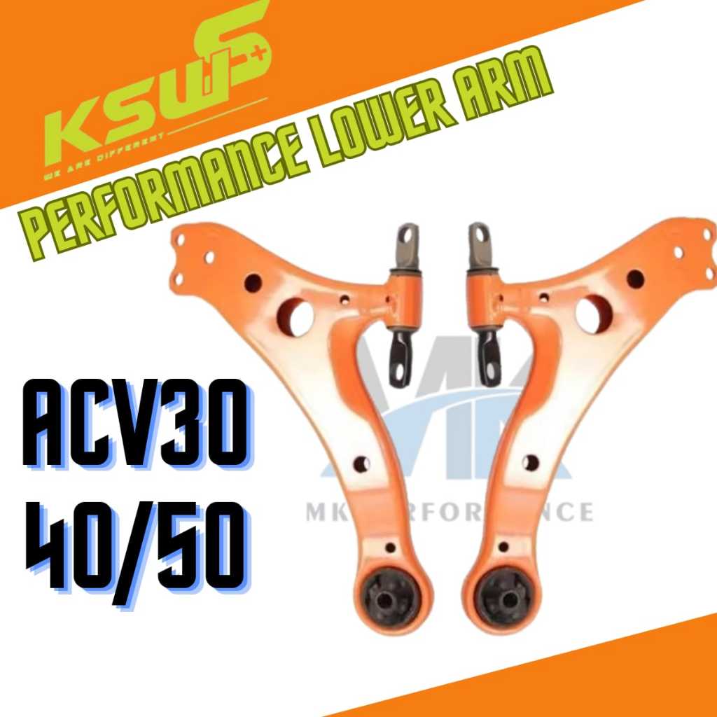 TOYOTA CAMRY ACV30/40/50 ALPHARD ANH10 - KSW HEAVY DUTY CONTROL/LOWER ARM LEFT & RIGHT (2PCS ...