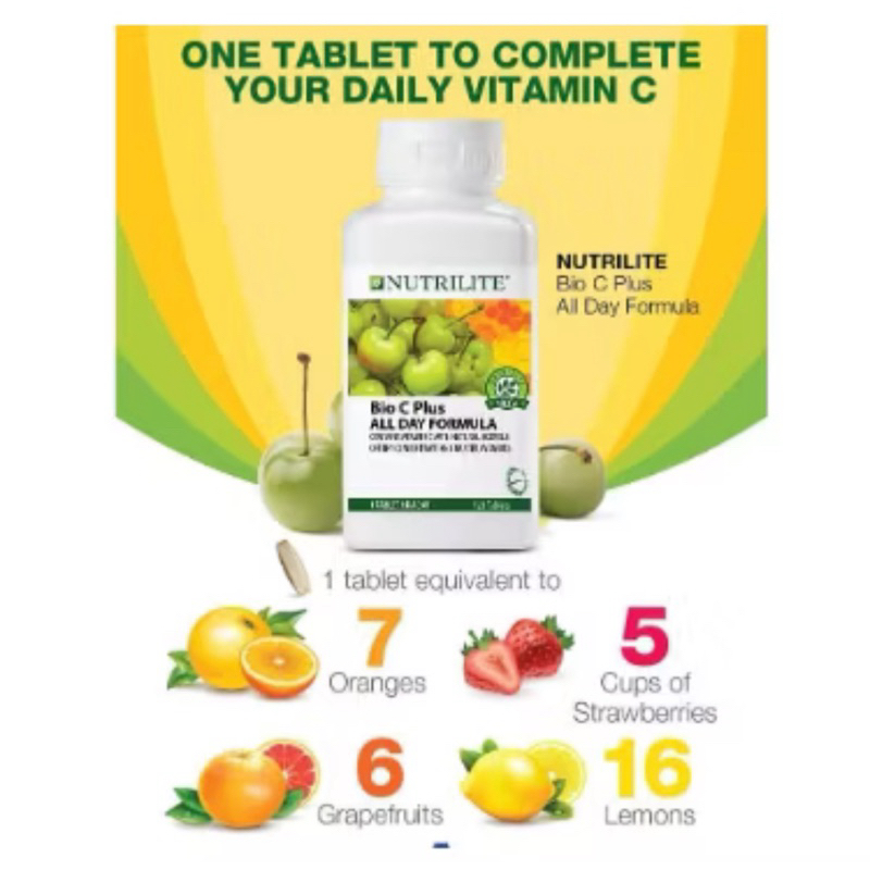 NUTRILITE Bio C Plus All Day Formula (120 Tab) | Shopee Malaysia