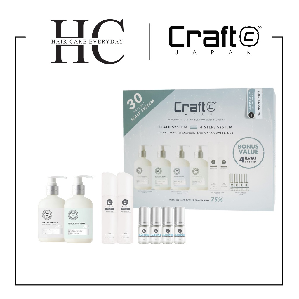 Craft 30 Days Kit Scalp System Box Bonus Value Scalp Detoxi ...