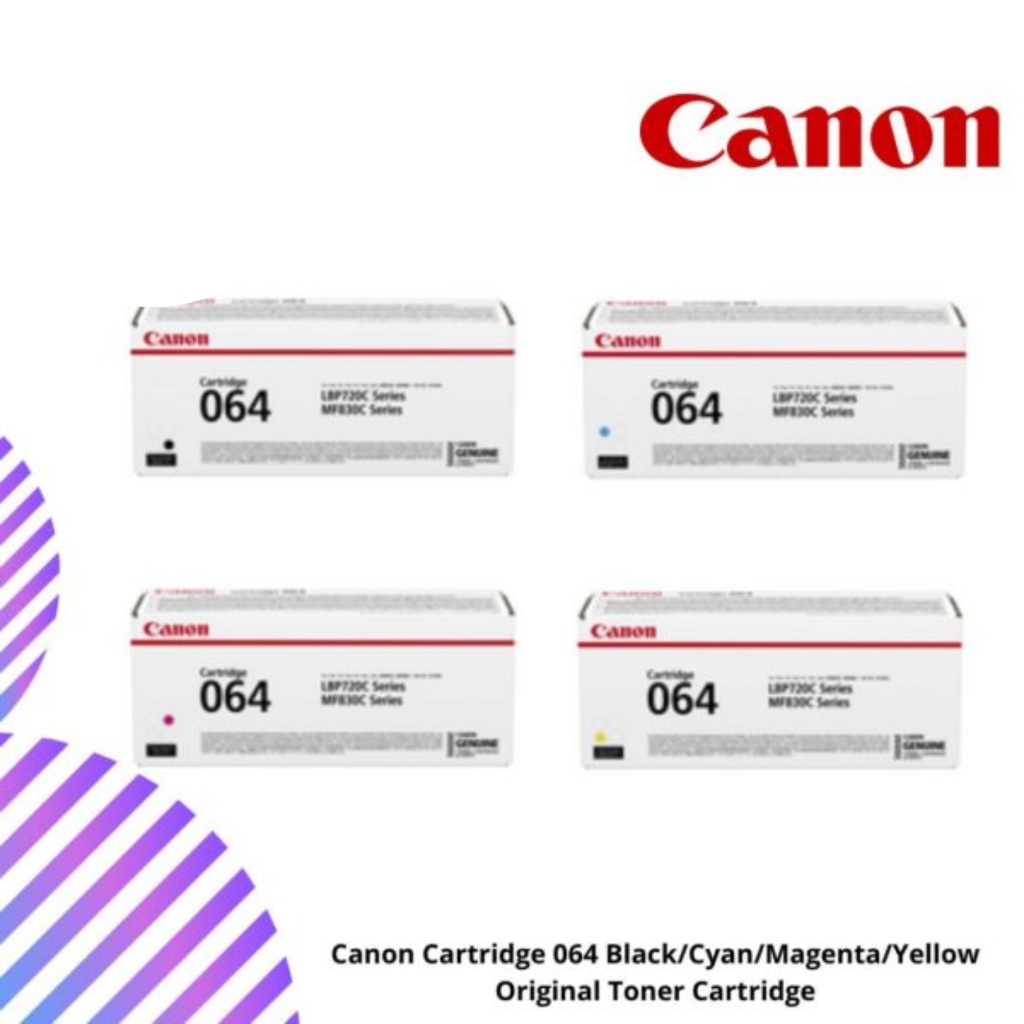 Canon Cartridge 064 Black/Cyan/Magenta/Yellow Original Toner Cartridge ...