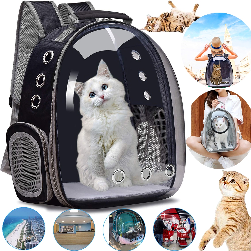 ️ Pet Carrier Backpack Beg Kucing Cat Backpack Cat Bag Carrier Beg ...