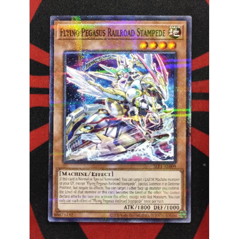 YUGIOH KONAMI SLF1-AE009 Flying Pegasus Railroad Stampede (alternate art)(Normal Parallel Rare ...