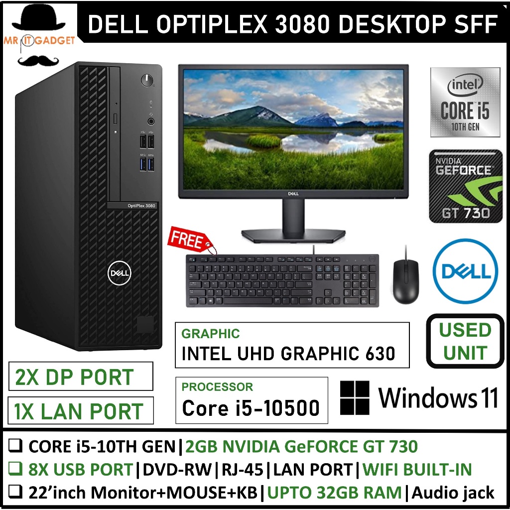 DELL OPTIPLEX MICRO ALL IN ONE 3080/7040/3050/7050 CORE i5/i7(8th/9th ...