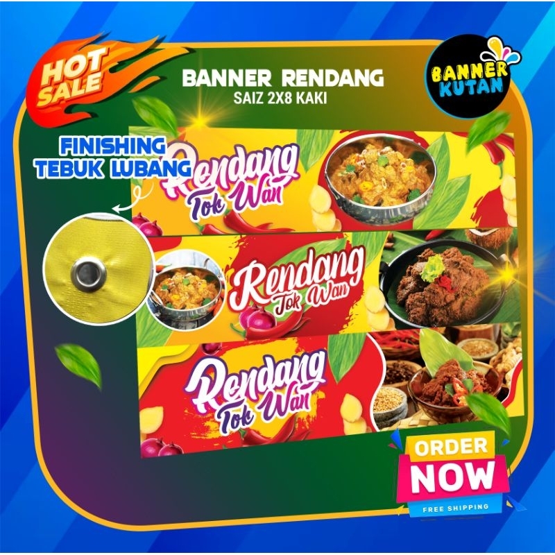 BANNER RENDANG/RENDANG/BANNER BUNTING/PENIAGA/ | Shopee Malaysia