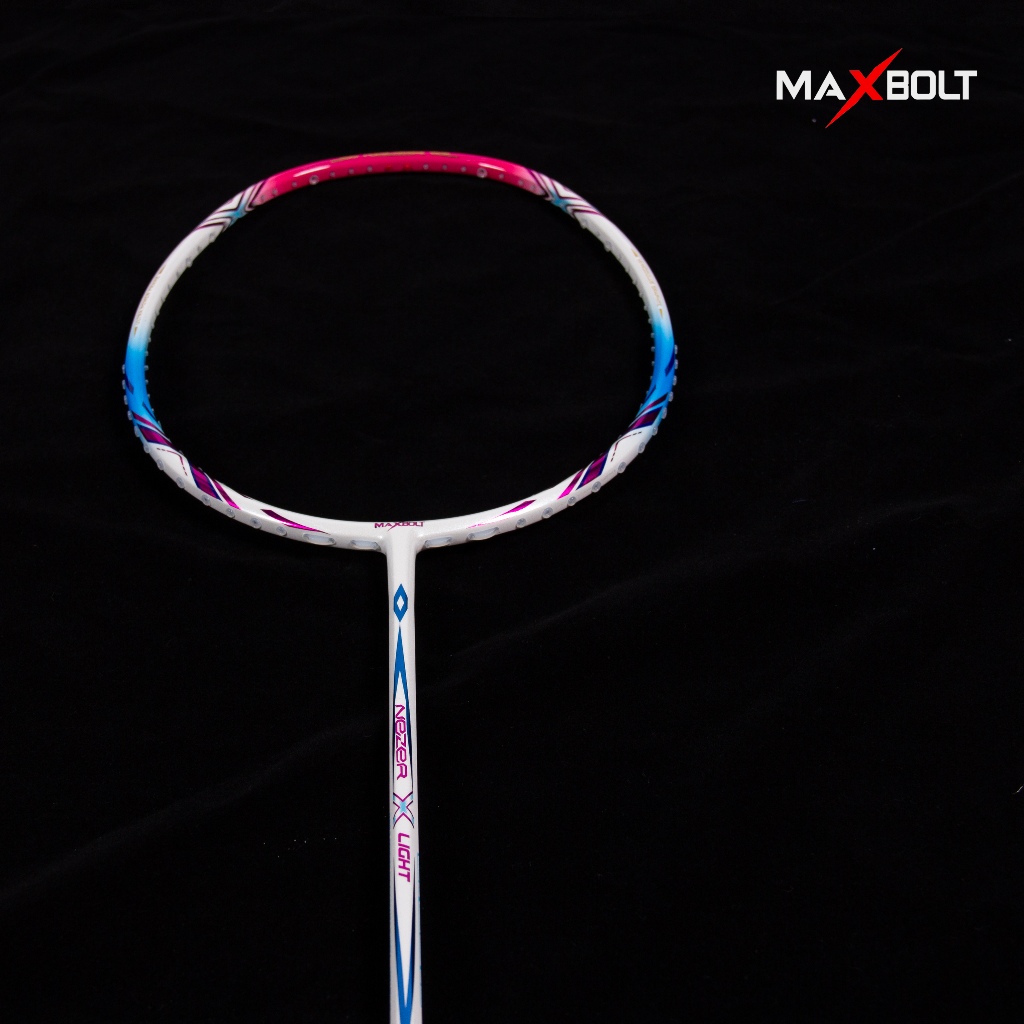 [Free String + Grip + cover] Maxbolt Nezer X Light (WHITE) Badminton ...