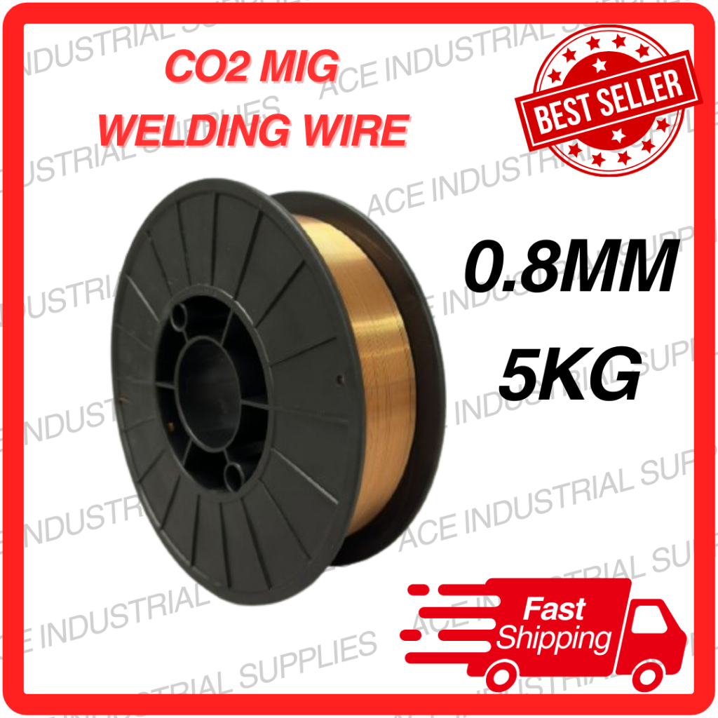 (READY STOCK) POWERWELD CO2 WIRE 0.8MM 5KG/BOX MIG WELDING WIRE ...