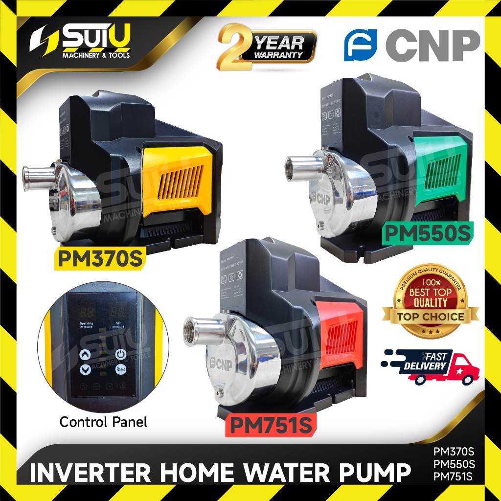 CNP PM370S / PM550S / PM751S Inverter Water Pump / Booster Pump 370W ...